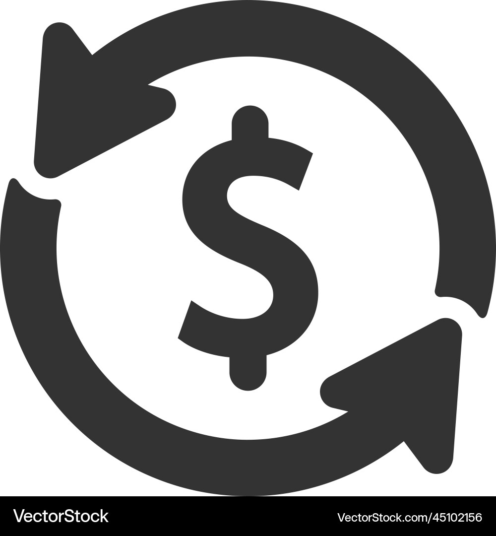 Money refund icon Royalty Free Vector Image - VectorStock