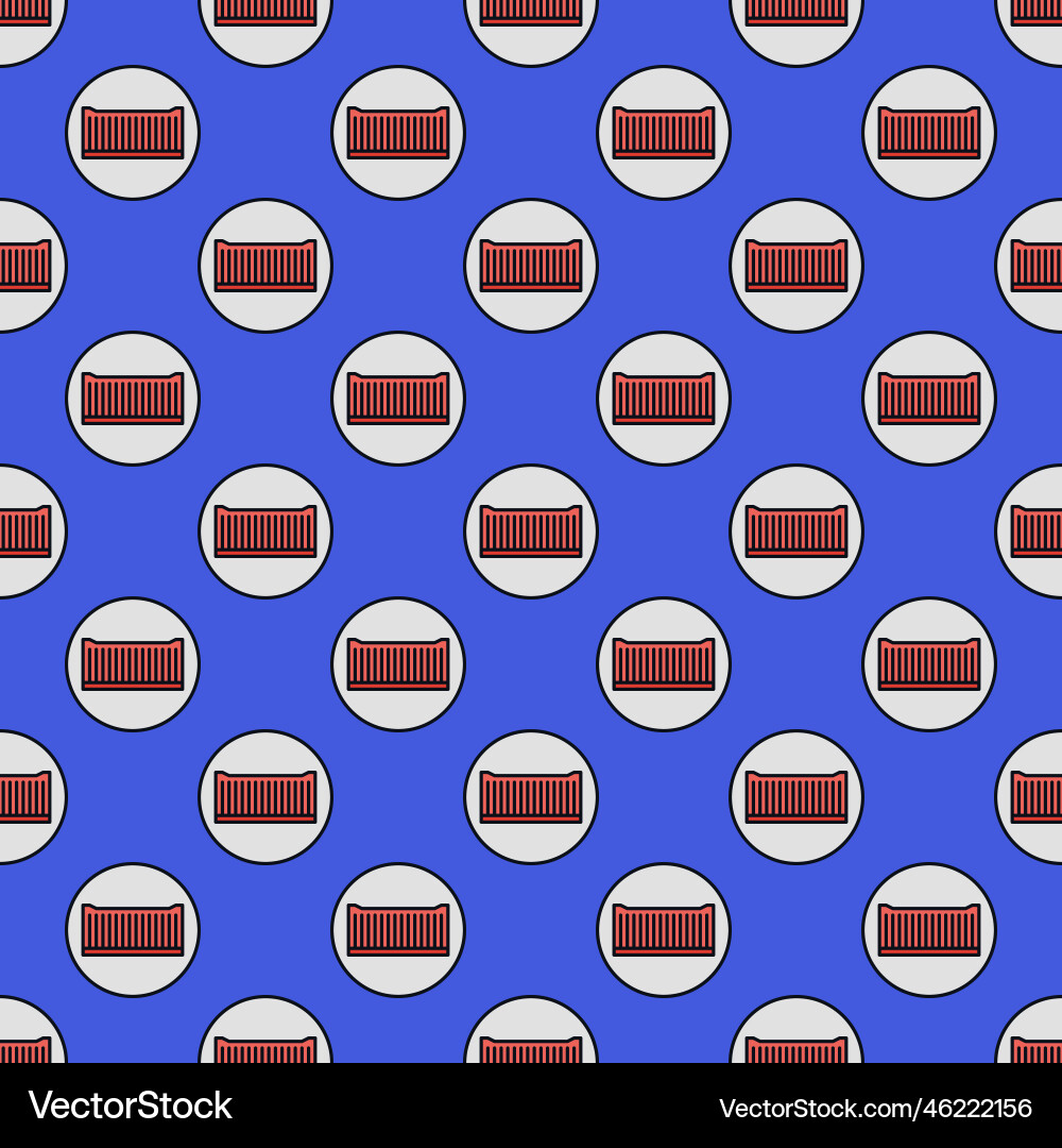Red container inside circle international Vector Image