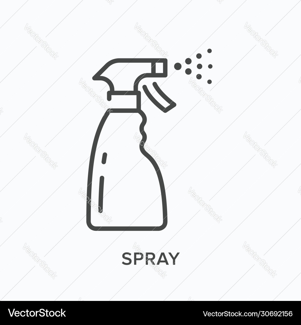 Spray bottle icon outline Royalty Free Vector Image