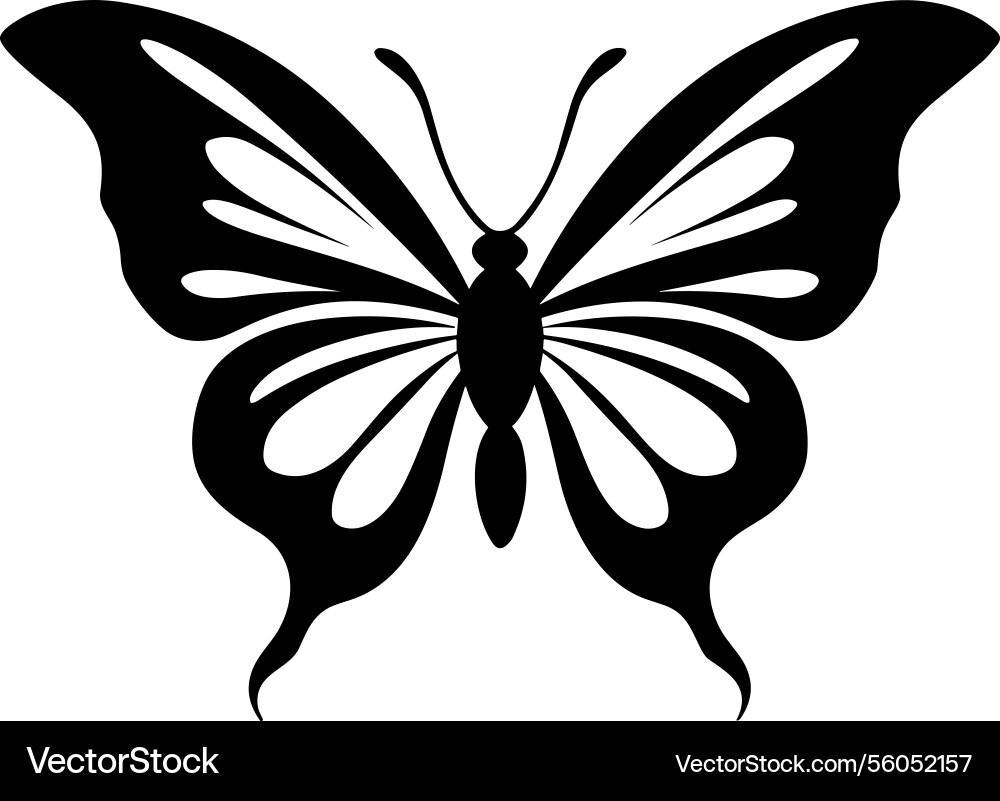 A beautiful monarch butterfly icon for web and Vector Image