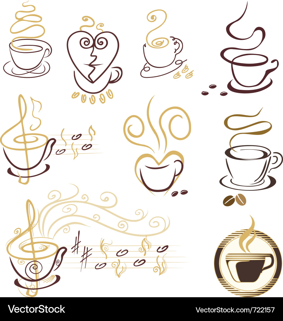 Coffee logos Royalty Free Vector Image - VectorStock
