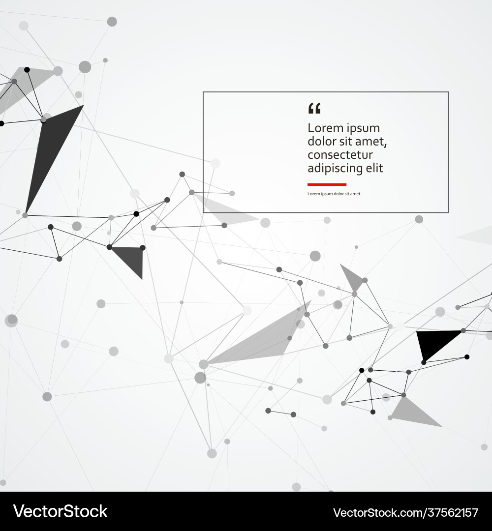 Connections with dots lines in black Royalty Free Vector