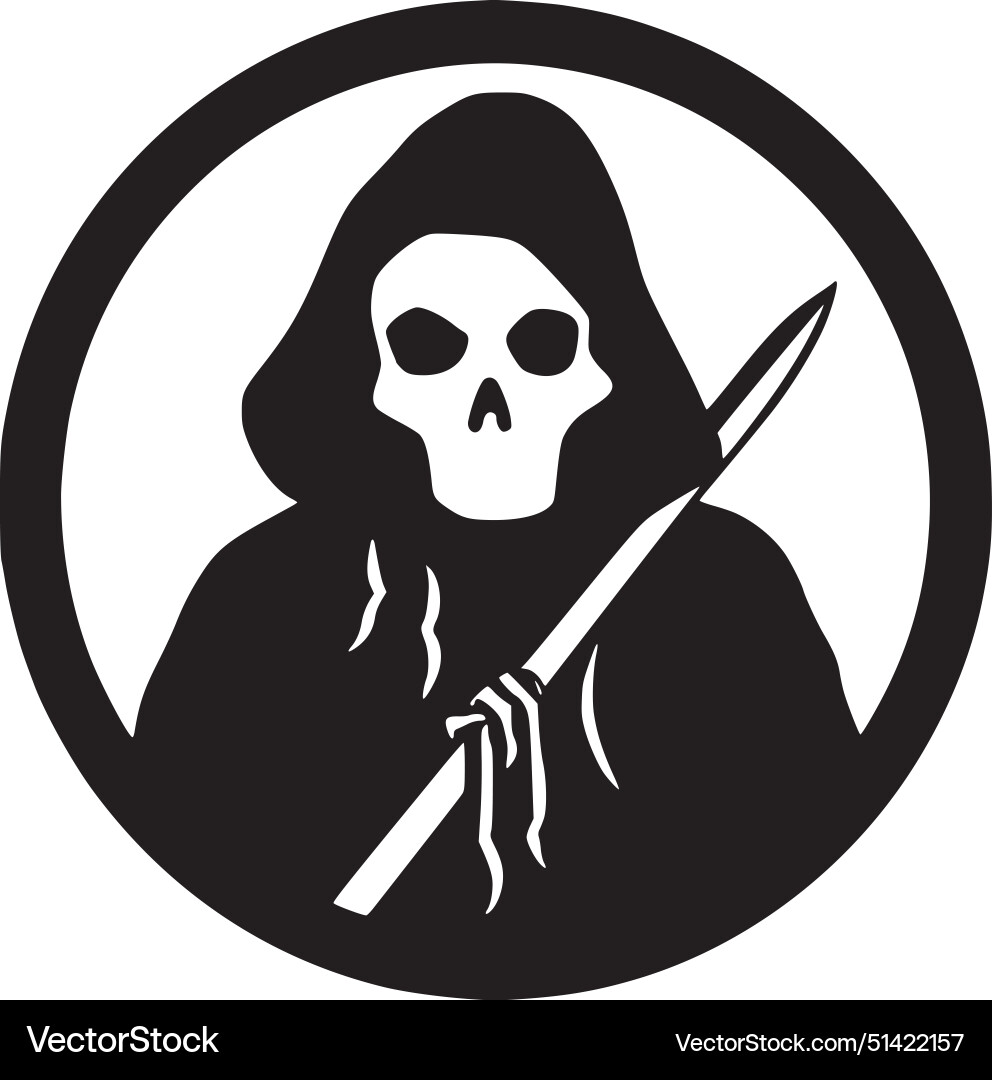 Death - high quality logo ideal for t-shirt Vector Image