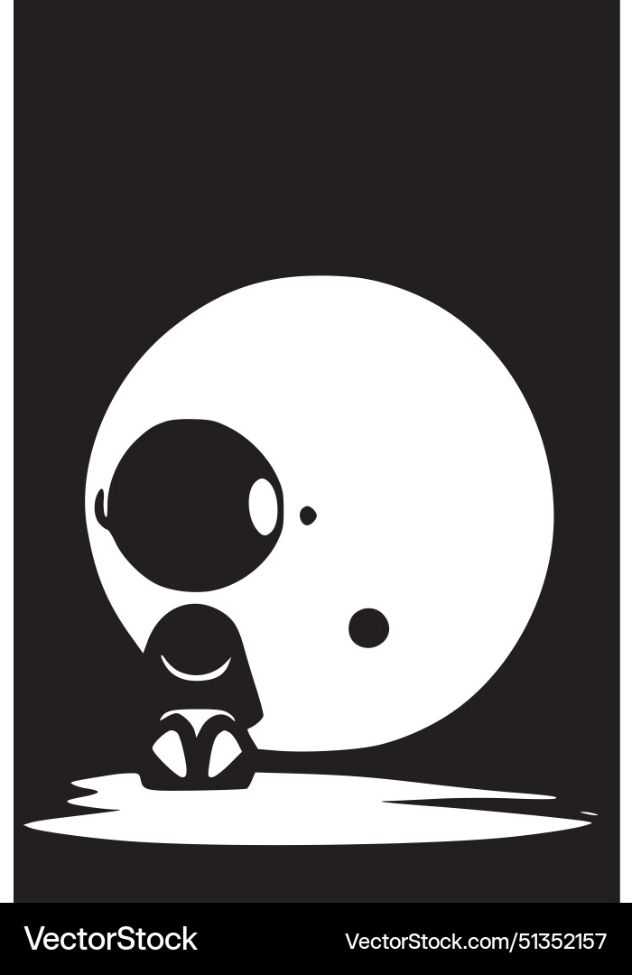 Poster - minimalist and simple silhouette Vector Image