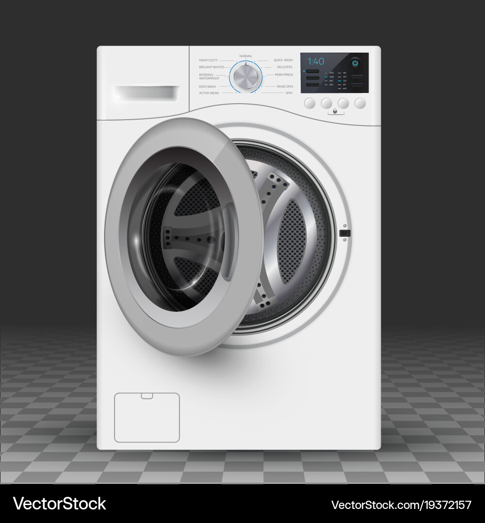 Realistic of washer Royalty Free Vector Image - VectorStock
