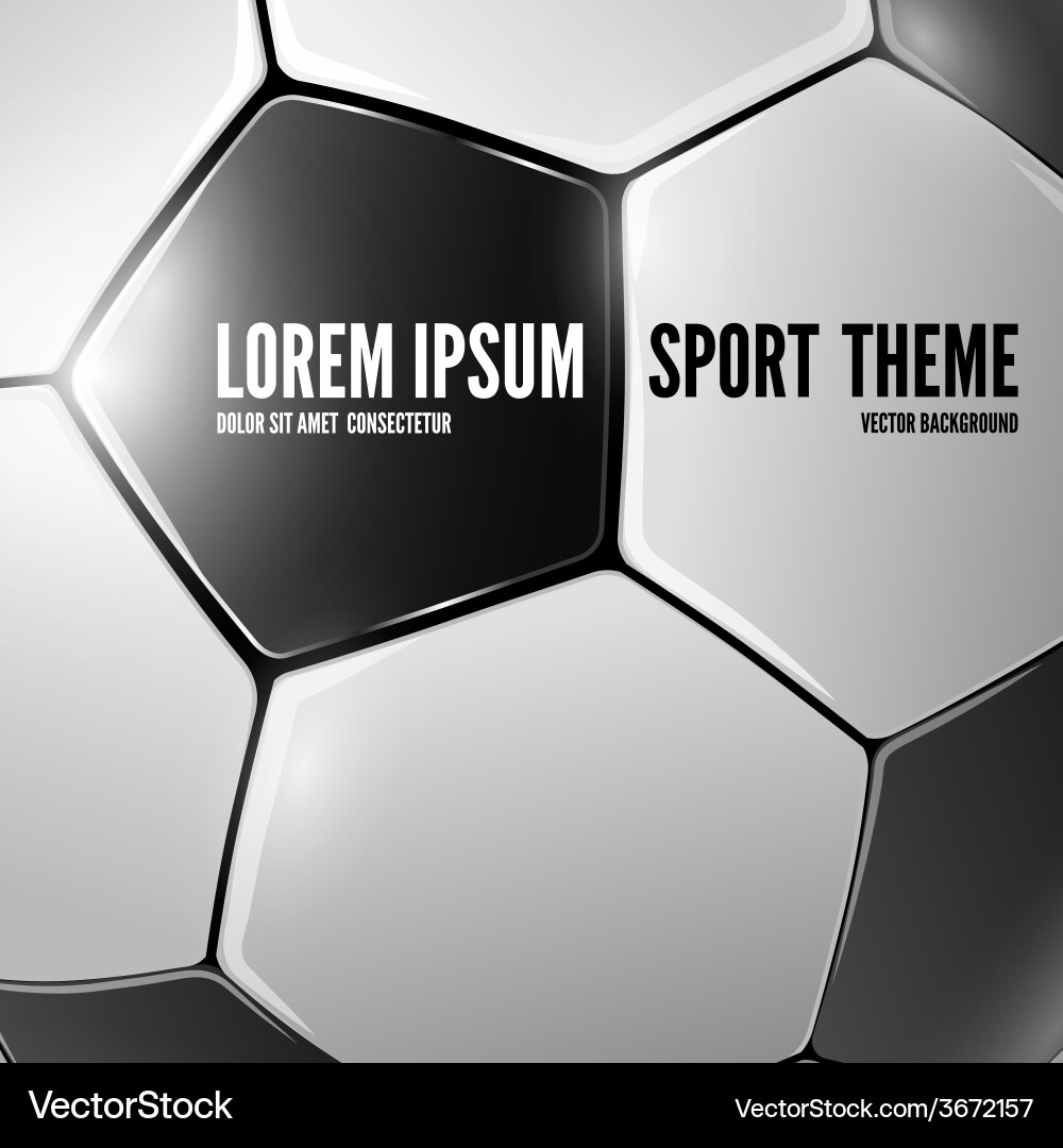 Soccer ball Royalty Free Vector Image - VectorStock