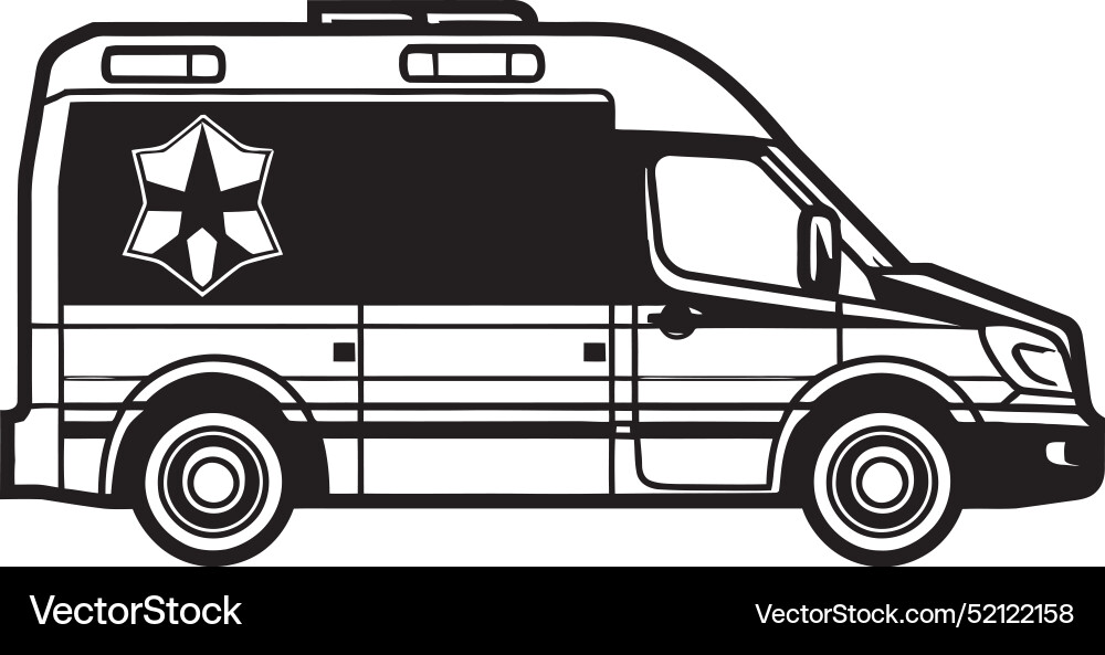 Capturing emergency scenes ambulance Royalty Free Vector