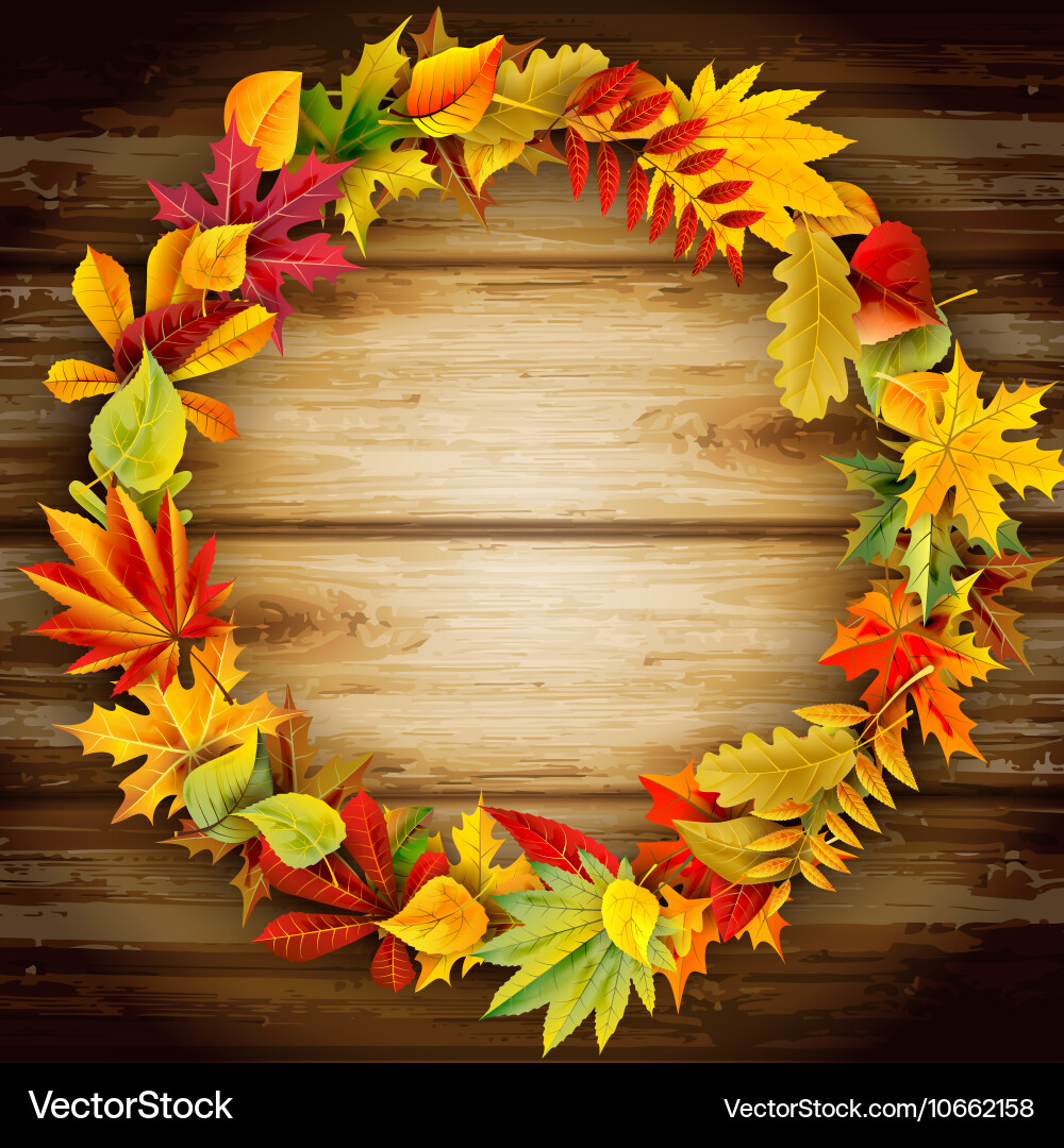 Fall background Royalty Free Vector Image - VectorStock
