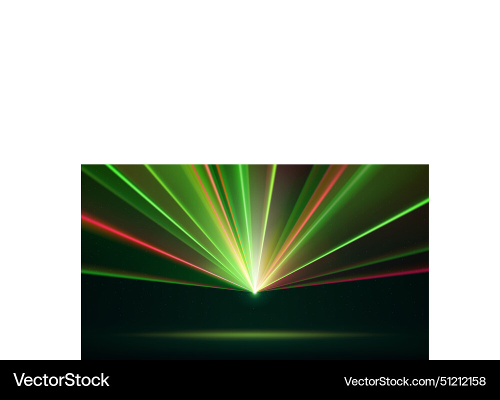 Laser light show bright led beams dj Royalty Free Vector