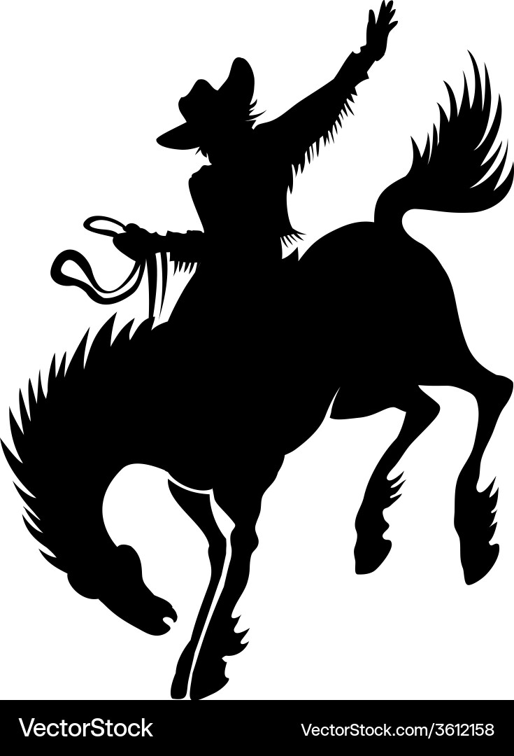 Rodeo Silhouette Ranch Rodeo Silhouette Die Cut Cutting Svg (1467004)