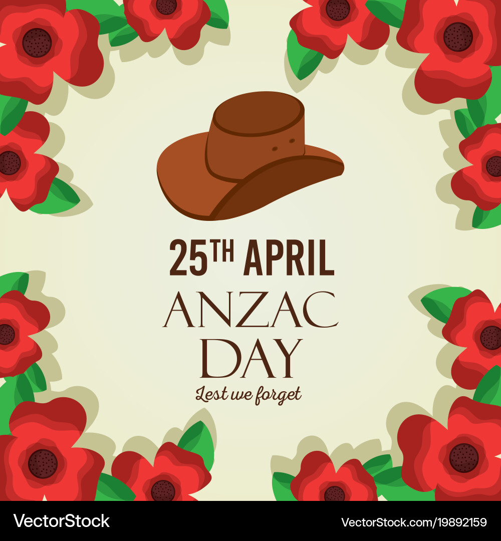 Anzac day lest we forget card remembrance memorial