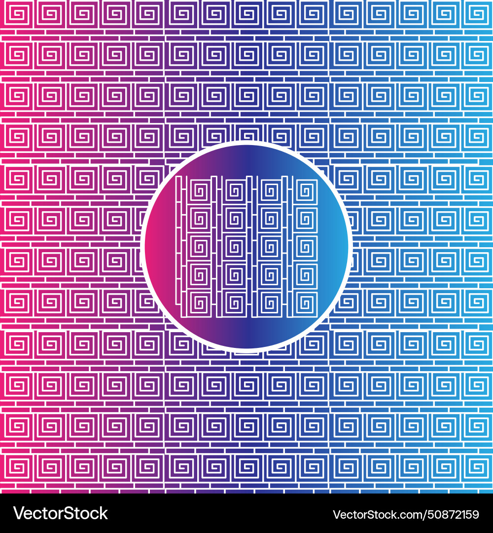 Batik meander contrast Royalty Free Vector Image