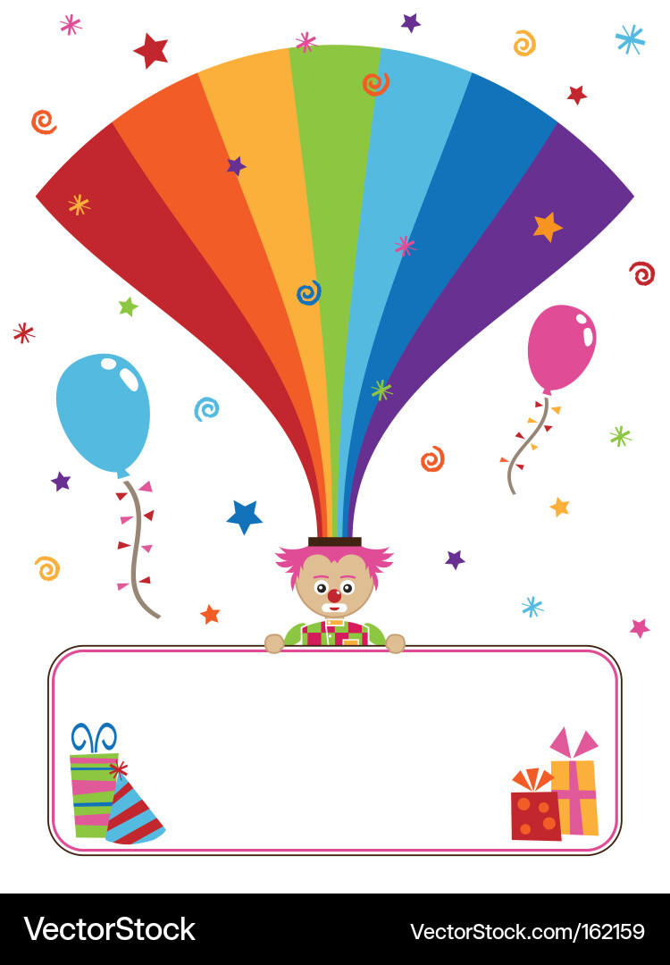 Clown sign Royalty Free Vector Image - VectorStock