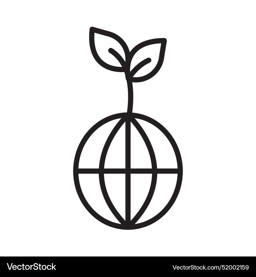 Environmental conservation icon for ecology Vector Image