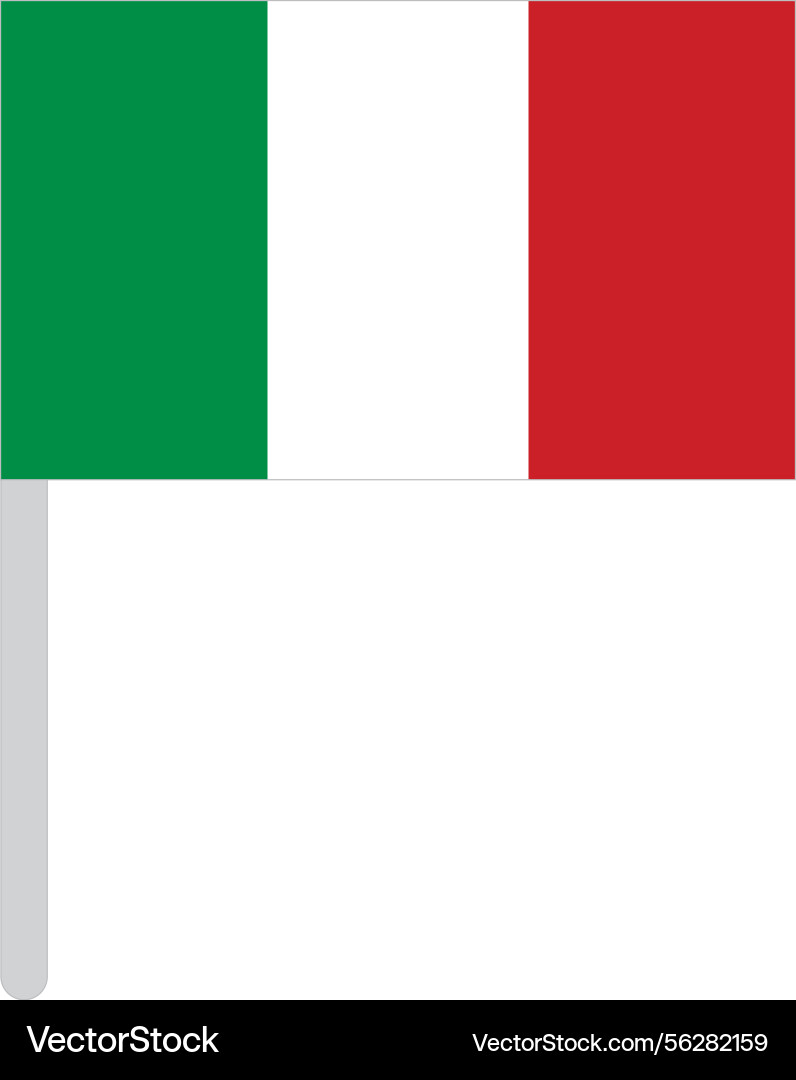 Italy flag icon Royalty Free Vector Image - VectorStock