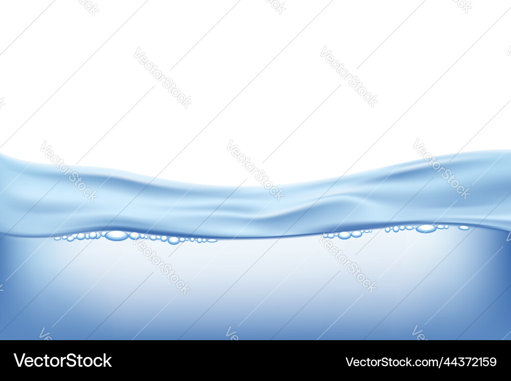 Water surface with splash and waves isolated Vector Image