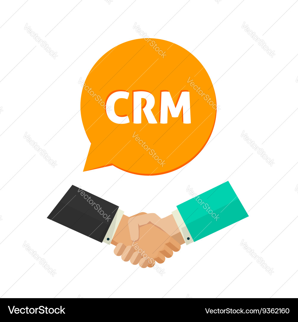 Crm icon customer relationship management Vector Image