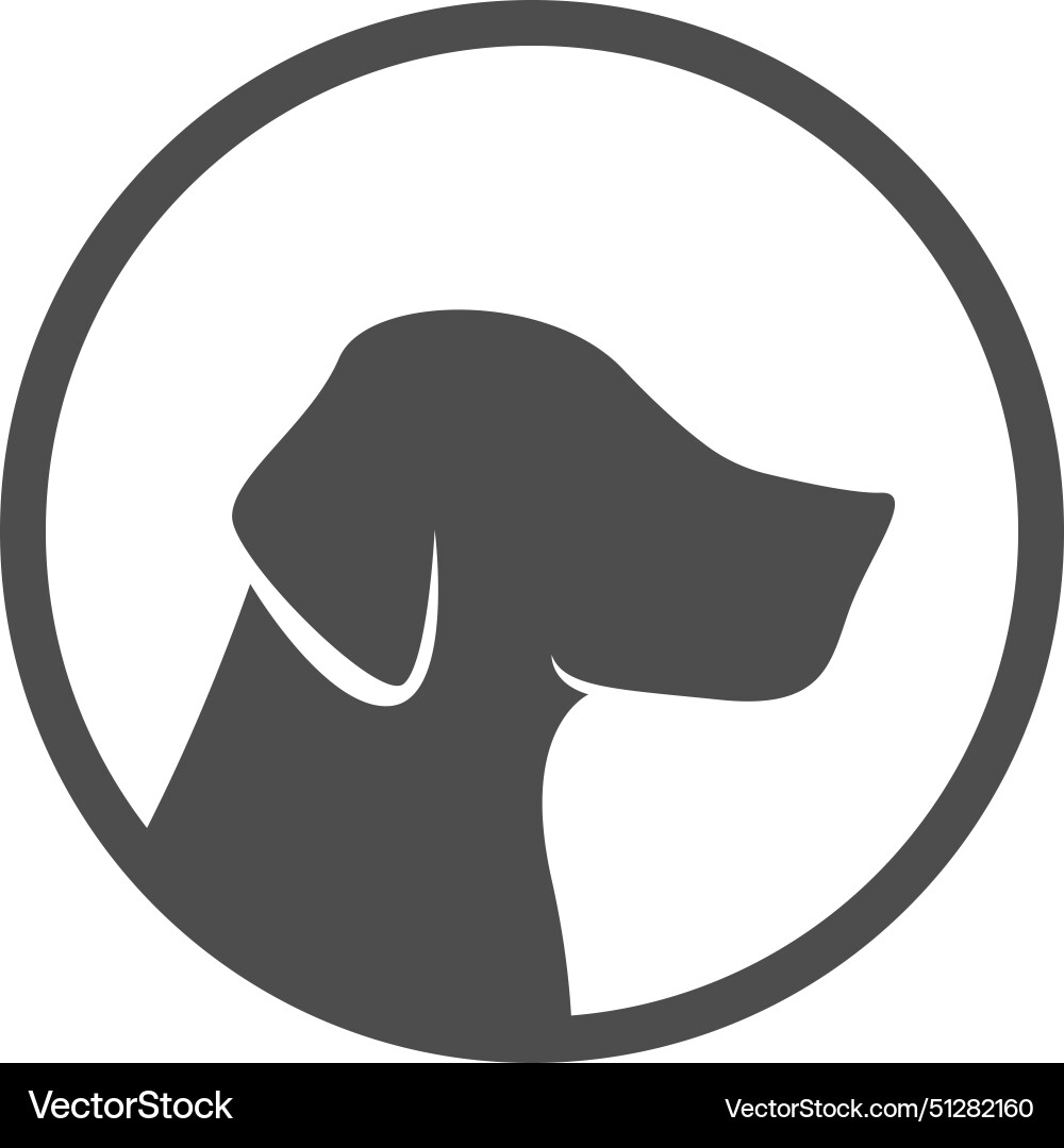 Dog logo icon design Royalty Free Vector Image