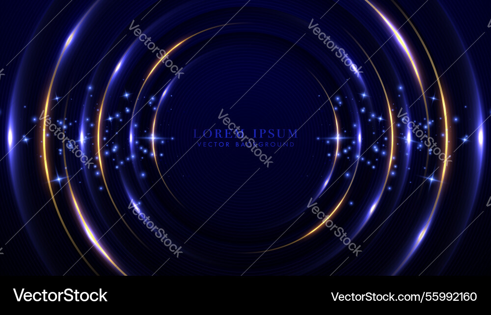 Glowy Blue Circle Background Royalty Free Vector Image