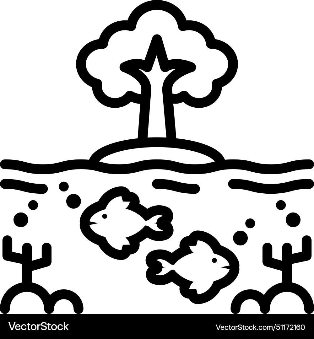 Ocean acidification Royalty Free Vector Image - VectorStock