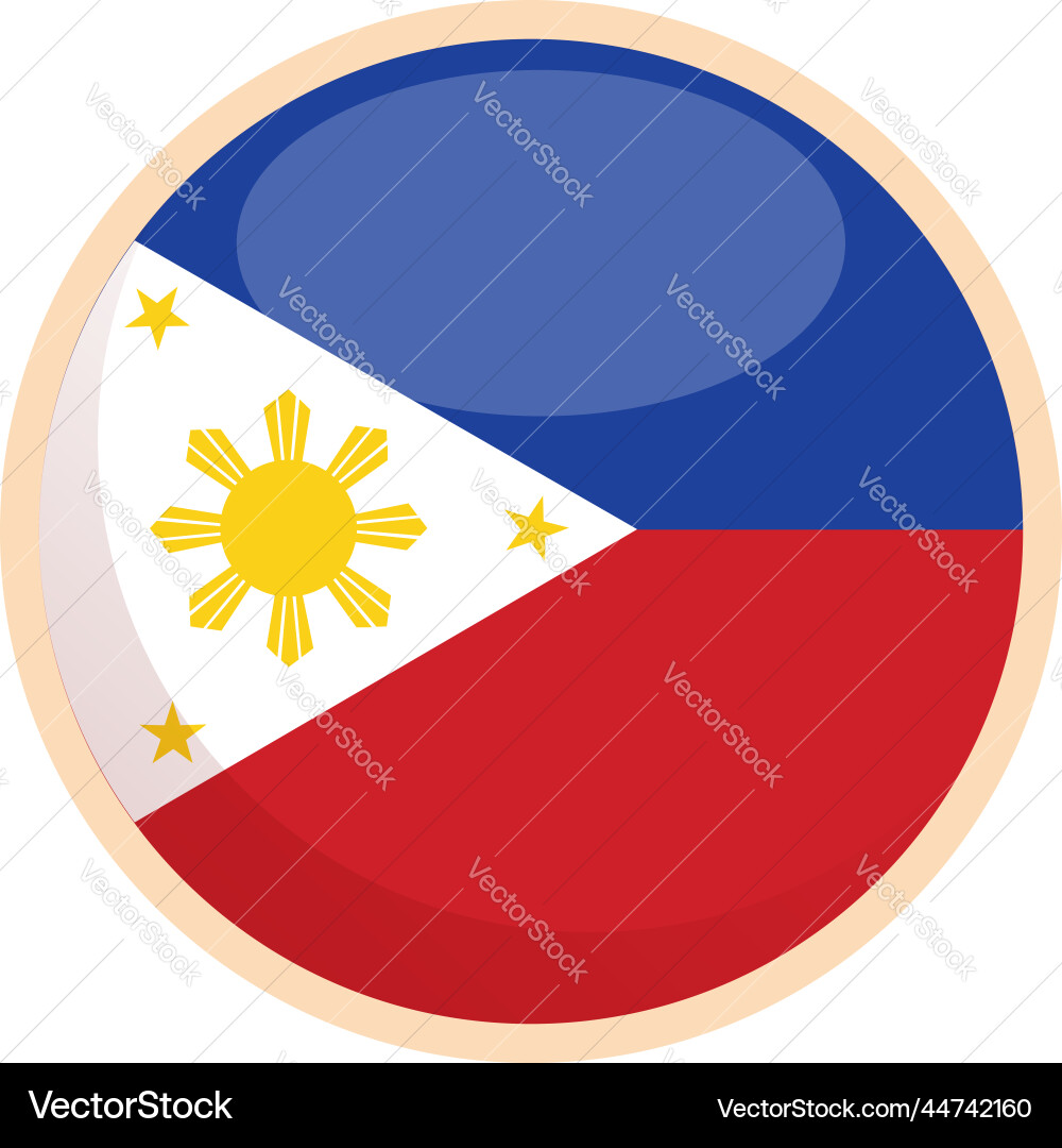 Philippines emblem icon cartoon culture Royalty Free Vector