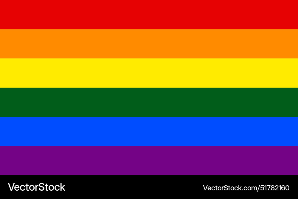 Rainbow Pride Flag Royalty Free Vector Image - VectorStock