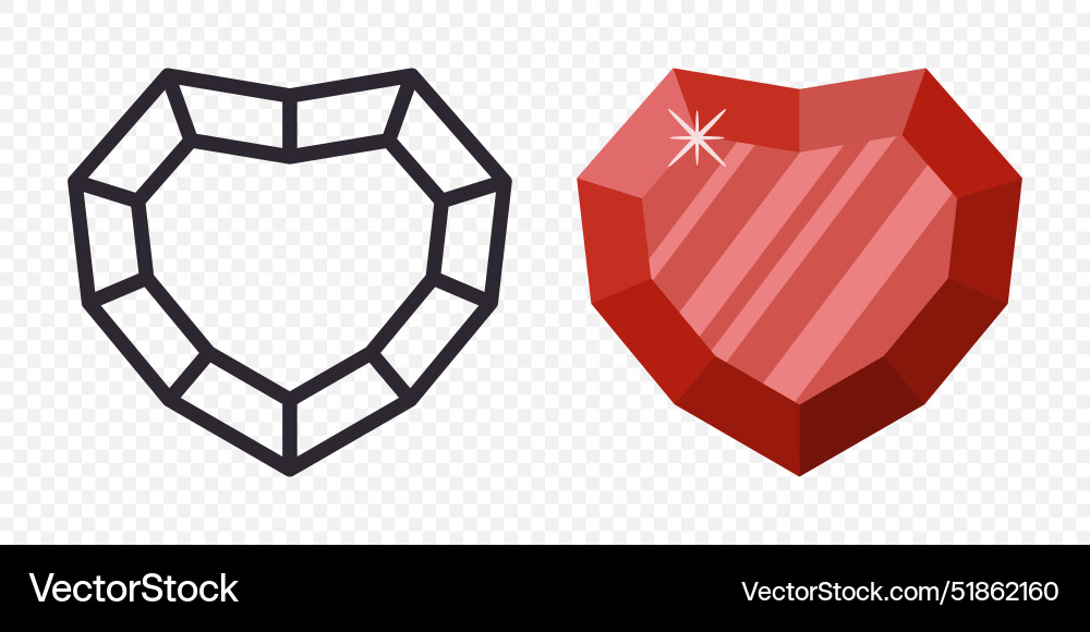 Simple minimalistic gemstone icon diamond Vector Image