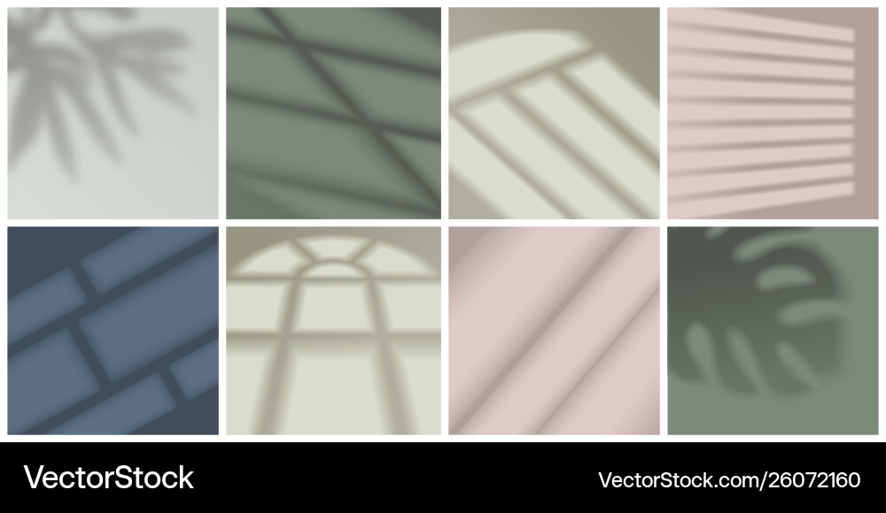 Window shadow set Royalty Free Vector Image - VectorStock