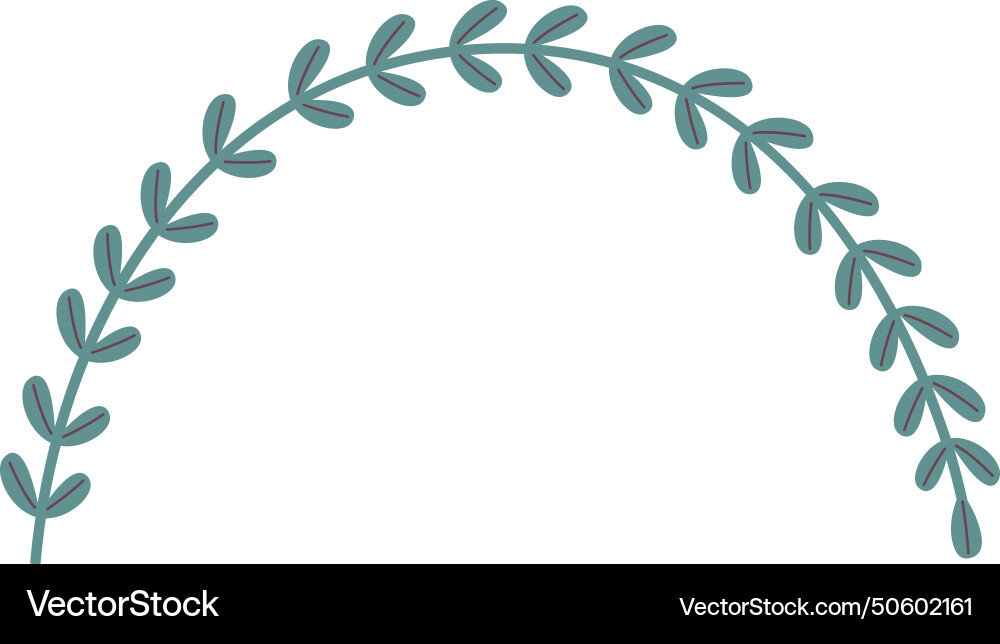 Branch floral wreath arch Royalty Free Vector Image