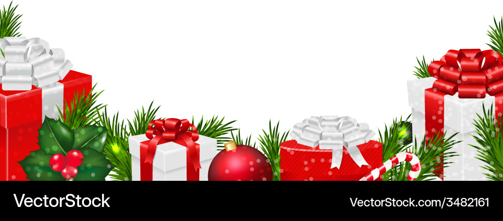 Gift border Royalty Free Vector Image - VectorStock