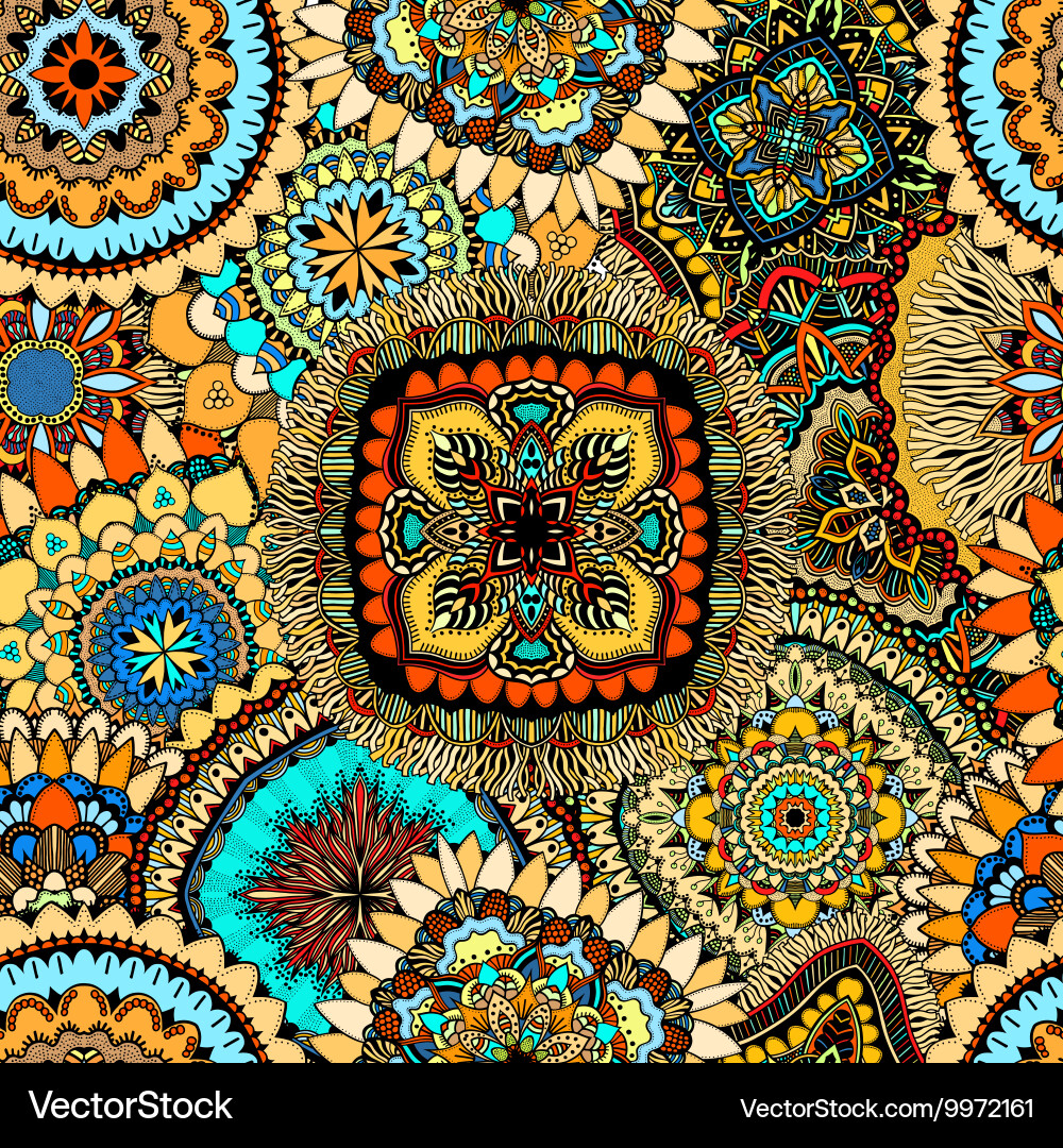 Hand-drawn artistic pattern Royalty Free Vector Image