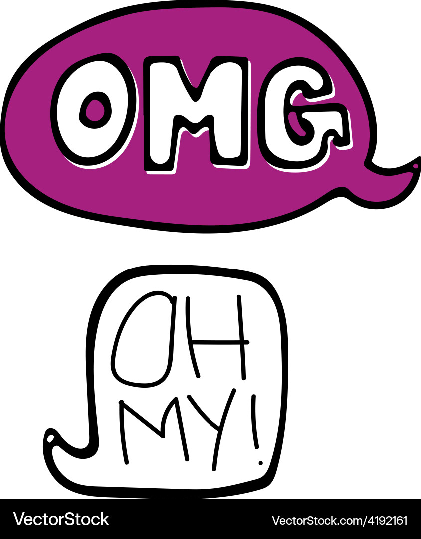 Omg Royalty Free Vector Image - VectorStock