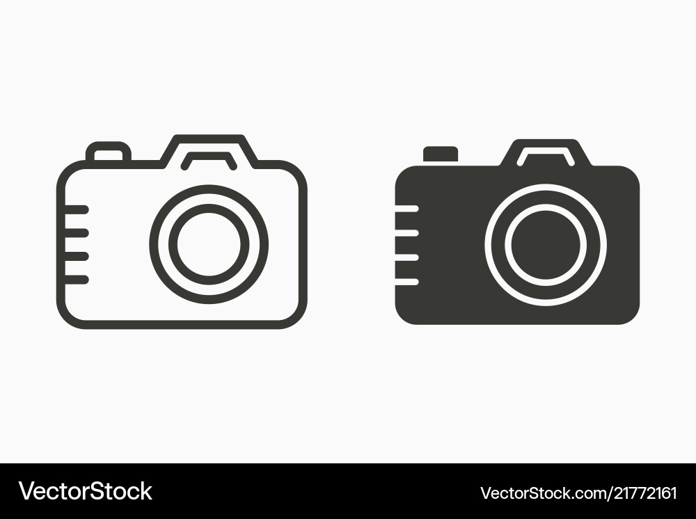 Photo icon for graphic and web design Royalty Free Vector
