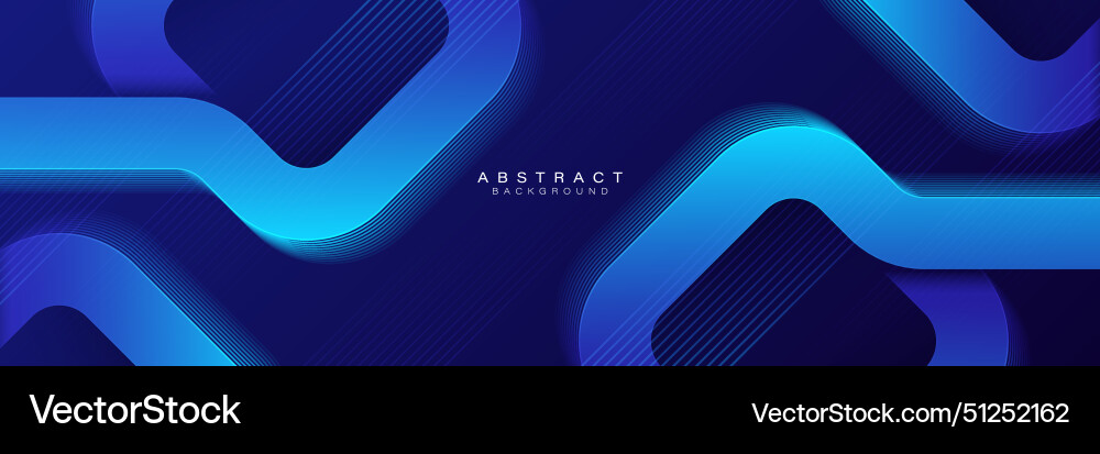 Abstract blue gradient geometric square shape Vector Image