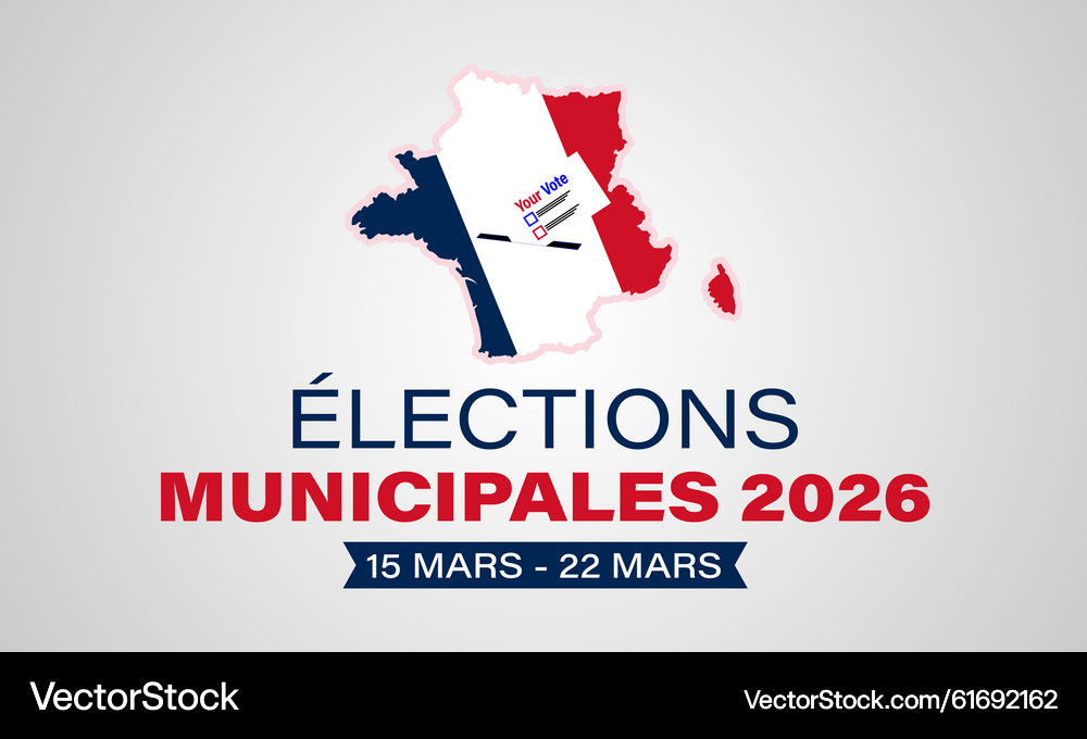 French Municipal Elections 2026 – Royalty-Free Vector | VectorStock