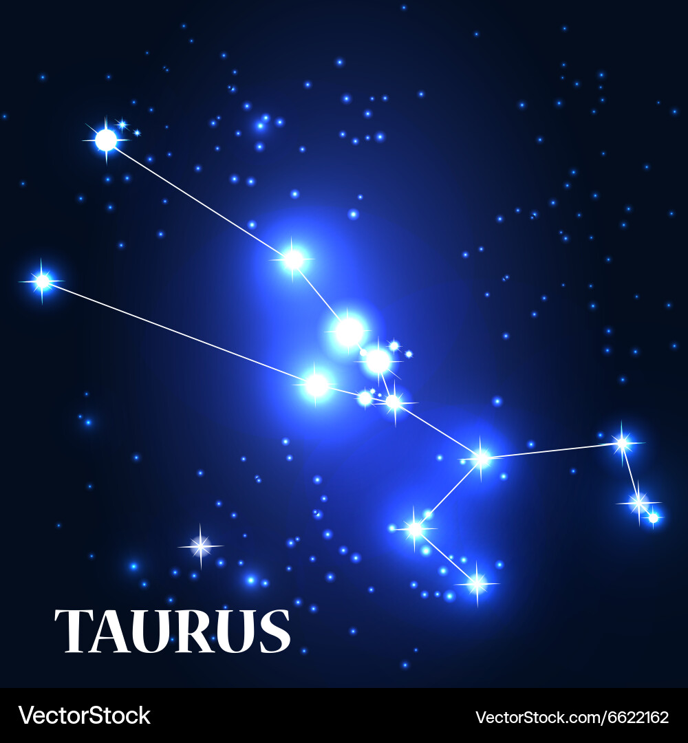 Symbol taurus zodiac sign Royalty Free Vector Image