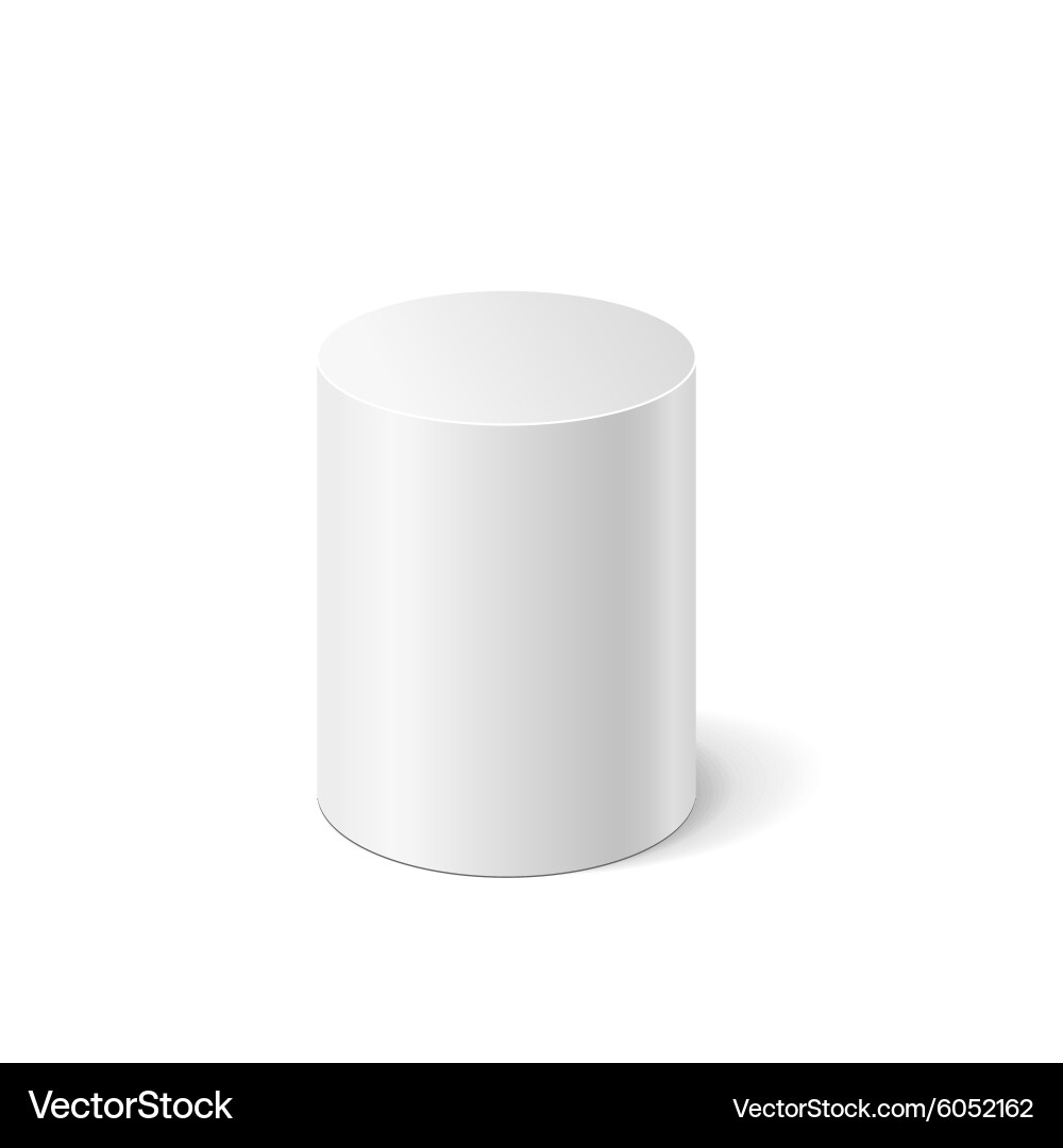 White cylinder (6052162) – Royalty-Free Vector | VectorStock