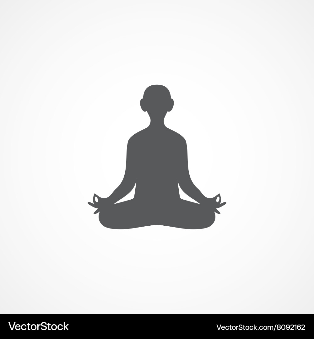Yoga icon Royalty Free Vector Image - VectorStock