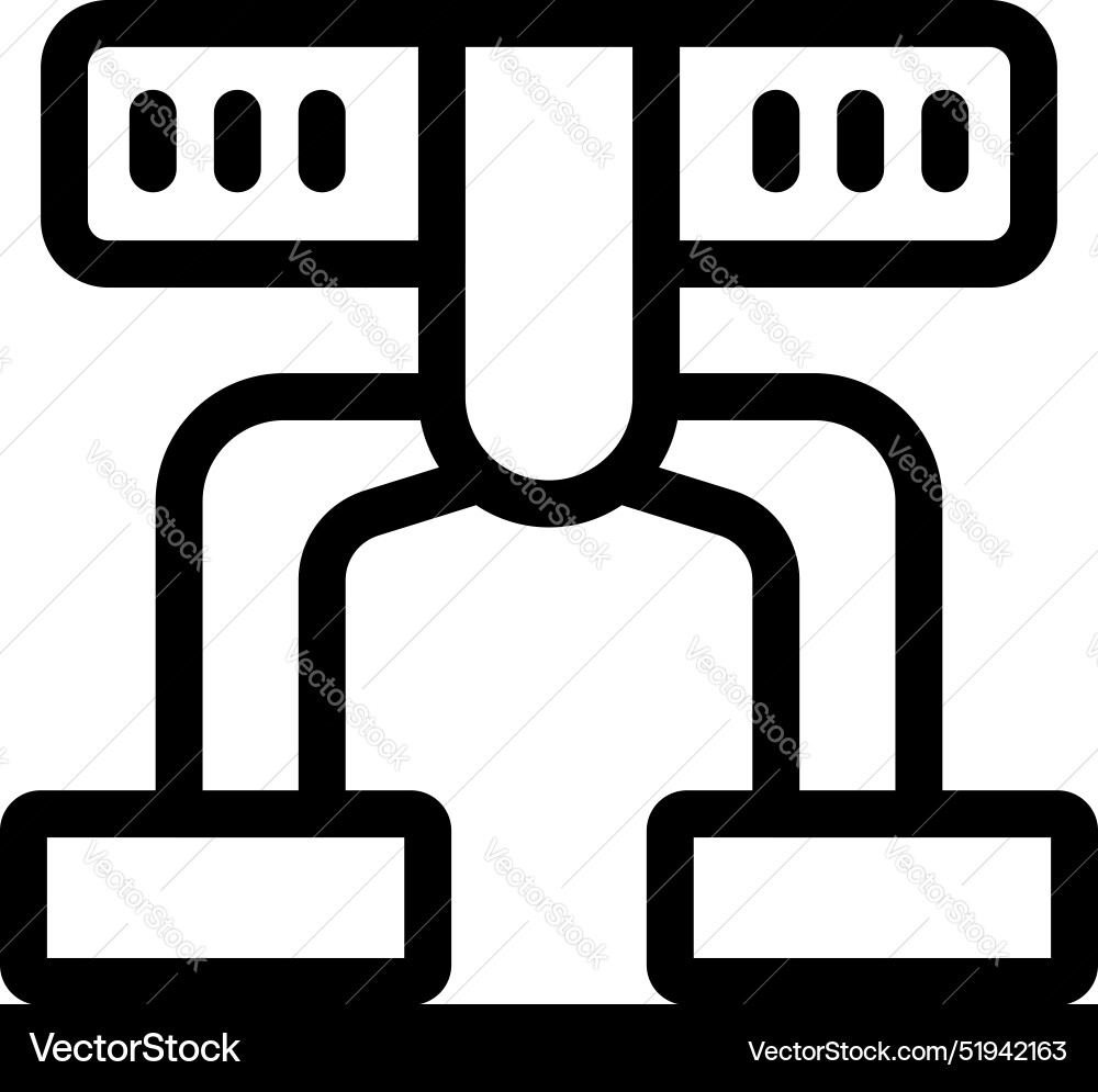 Airport terminal building with jet bridge Vector Image