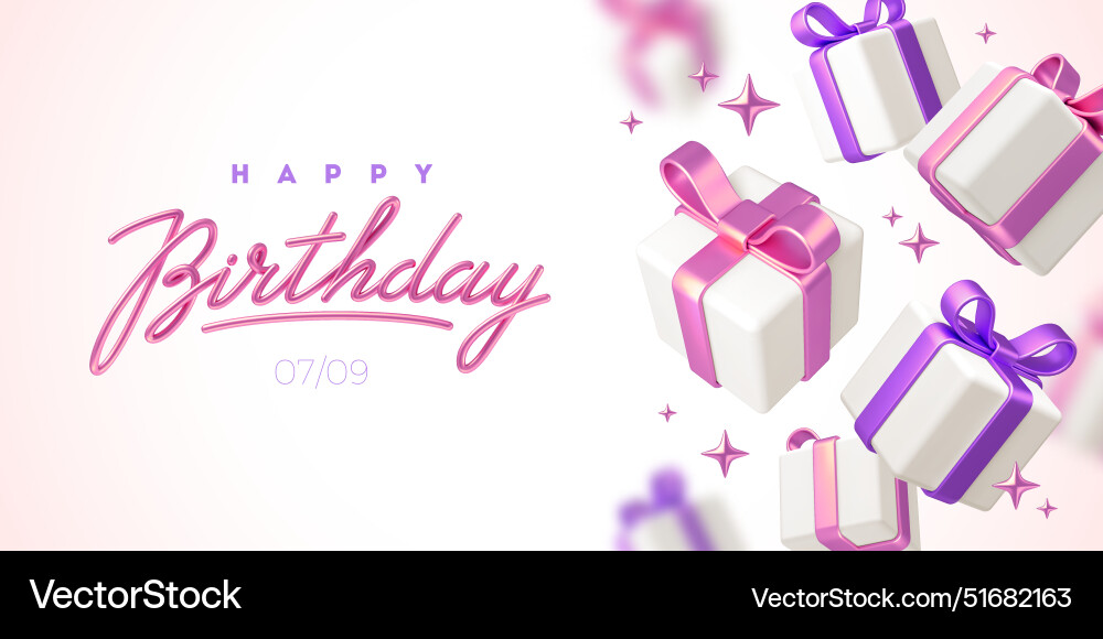 Birthday greeting design Royalty Free Vector Image