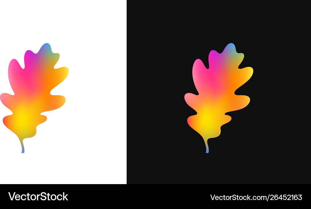Colorful Autumn Leaf Royalty Free Vector Image