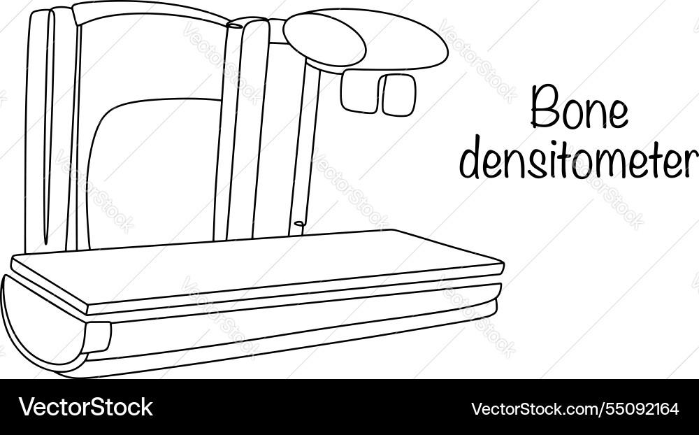 Bone densitometer Royalty Free Vector Image - VectorStock