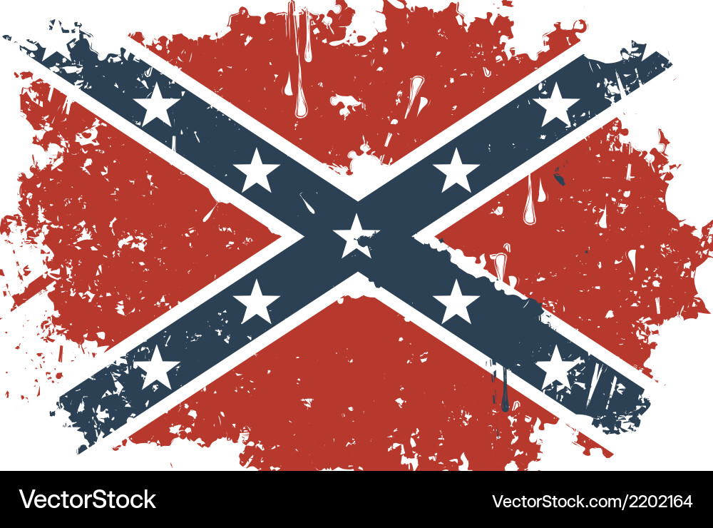 Confederate flag Royalty Free Vector Image - VectorStock