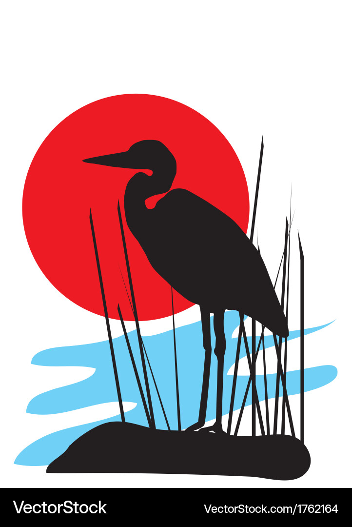 Heron Royalty Free Vector Image - VectorStock