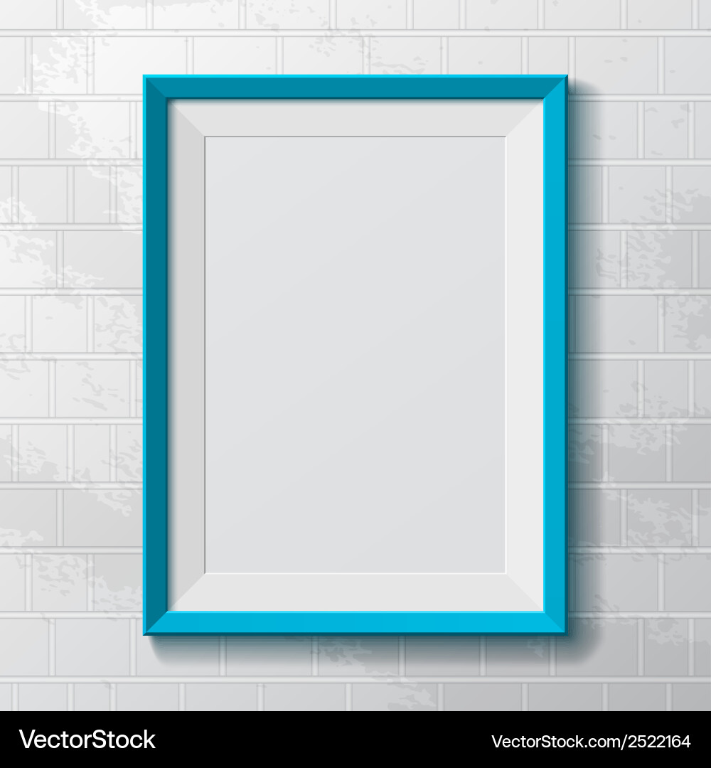 Realistischer blauer Rahmen Lizenzfreies Vektorbild