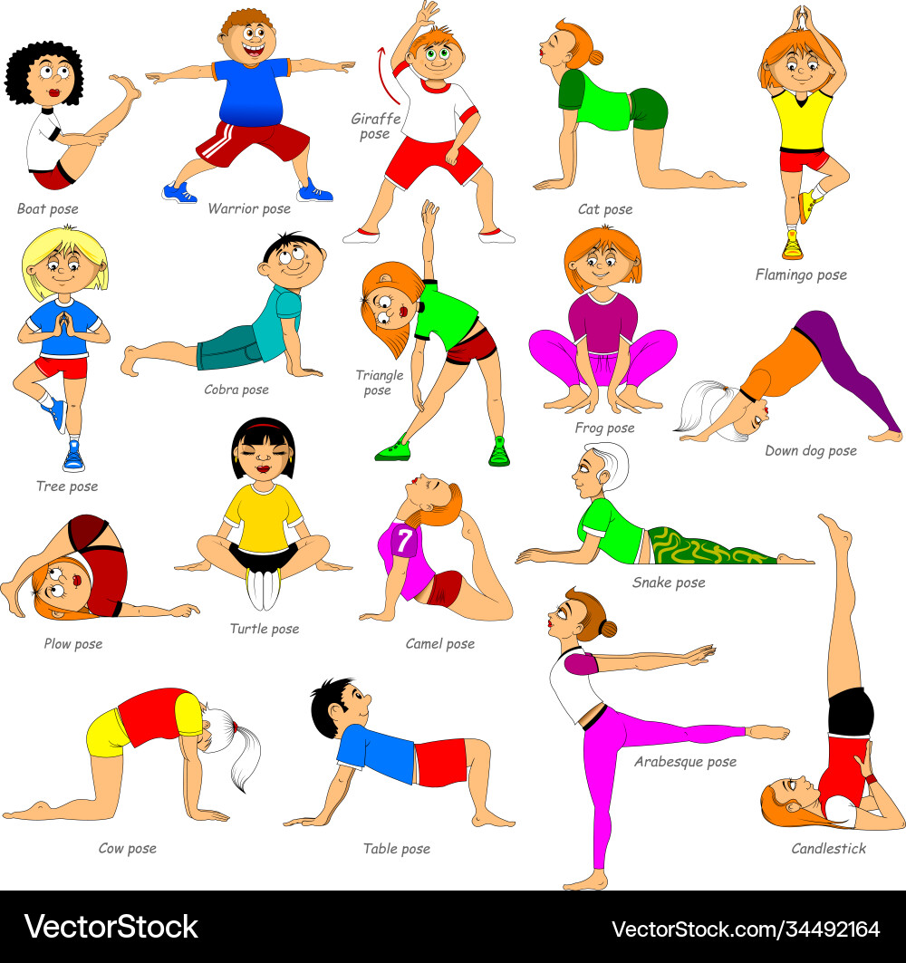 Sport exercises Royalty Free Vector Image - VectorStock