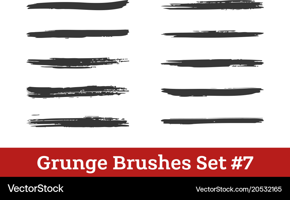 Brushes collection Royalty Free Vector Image - VectorStock