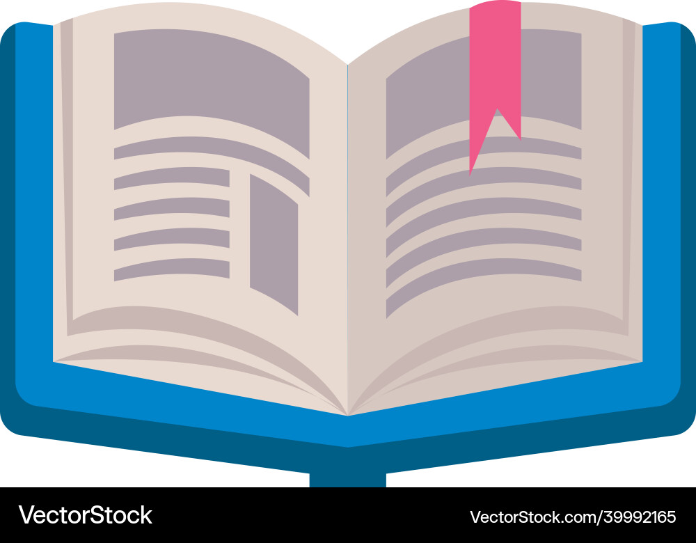 Frat blue textbook Royalty Free Vector Image - VectorStock