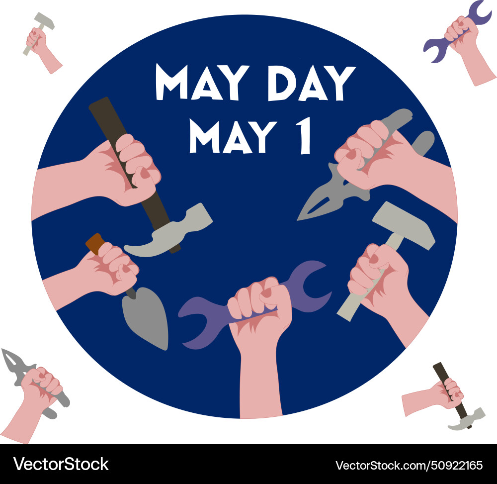 International labor day may Royalty Free Vector Image
