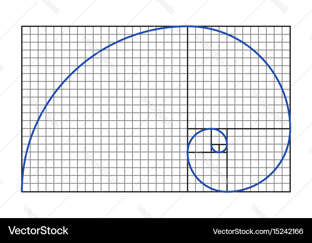 Golden ratio symbol Royalty Free Vector Image - VectorStock